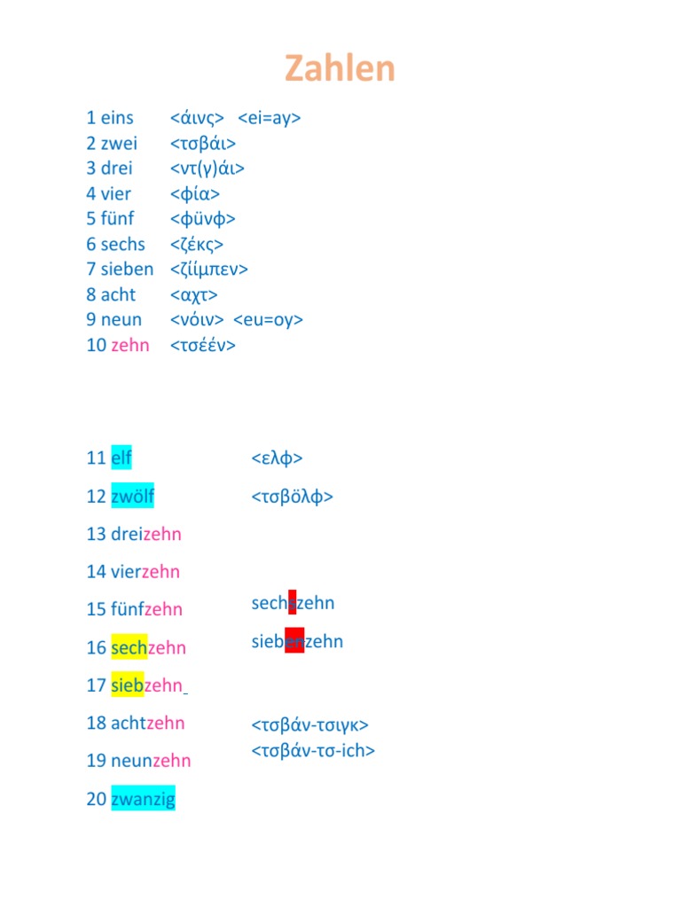 Zahlen 1-1000.asd | PDF