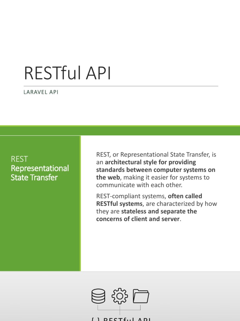 300-LARAVEL-Intro API RESTful PDF | PDF | Representational State Transfer | Hypertext Transfer ...