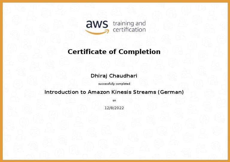5486 - 3 - 2733067 - 1670480647 - AWS Course Completion Certificate | PDF