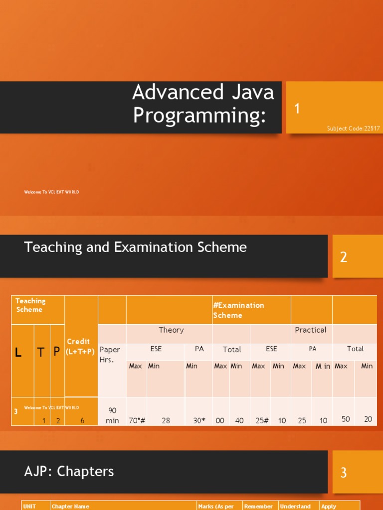Advanced Java Programming Notes Pdf Computing Human Computer Interaction