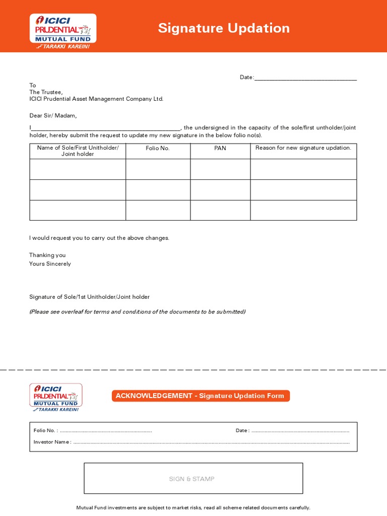 Signature Update Form | PDF | Signature | Banks