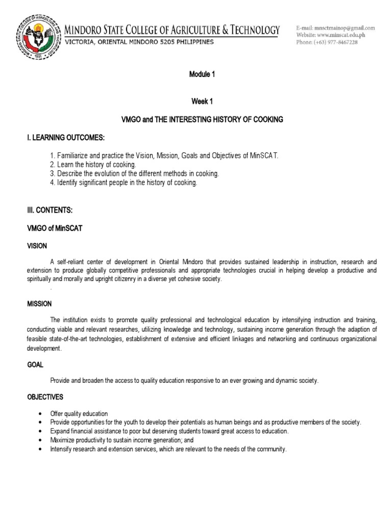 MODULE 1 Culinary | PDF | Cookbooks | Breads