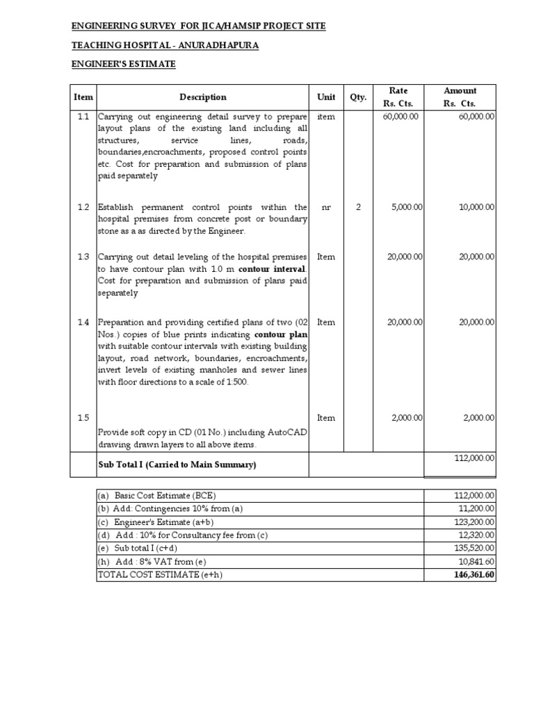 Jica Site - Engineering Survey | PDF