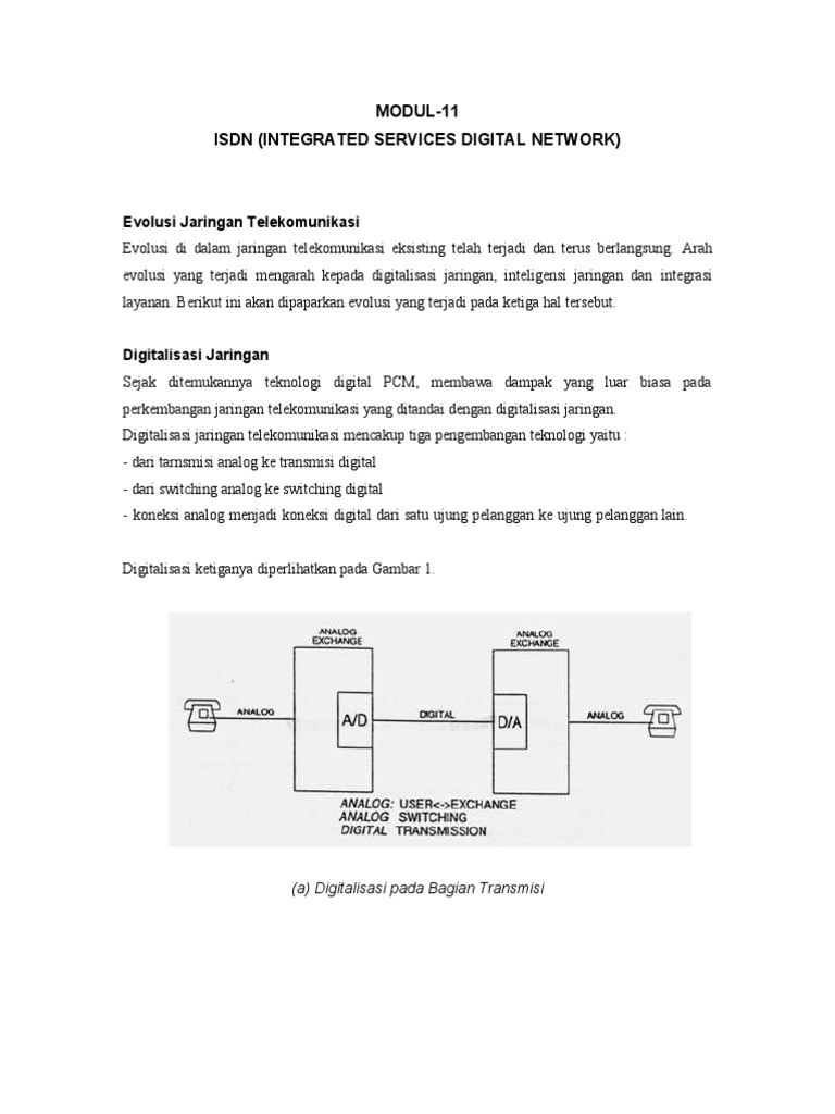 Modul-11 Isdn (Integrated Services Digital Network) | PDF Modul-11 Isdn (Integrated Services Digital Network) | PDF