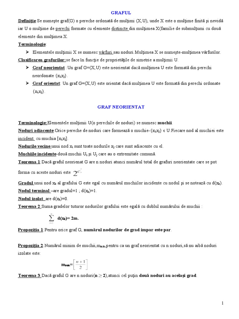 GRAFURI Teorie | PDF