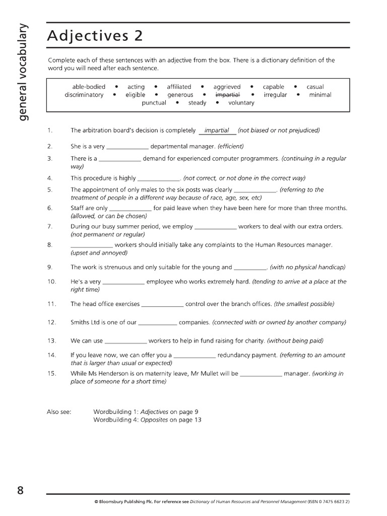 Adjectives 2 PDF | PDF