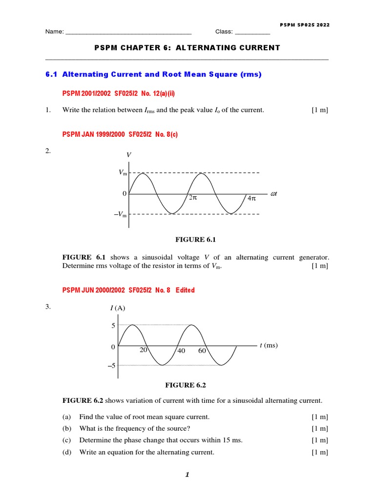 PSPM SP025 CH 6 | PDF | Electrical Impedance | Electrical Network