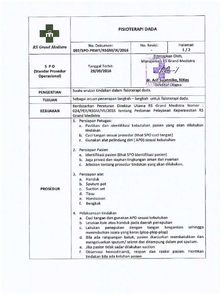 Fisioterapi Dada PDF | PDF