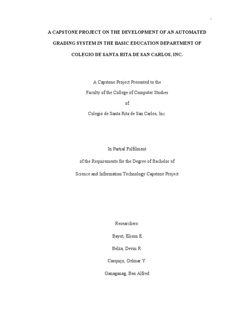 Automated Grading System | PDF | My Sql | Usability Automated Grading System | PDF | My Sql | Usability