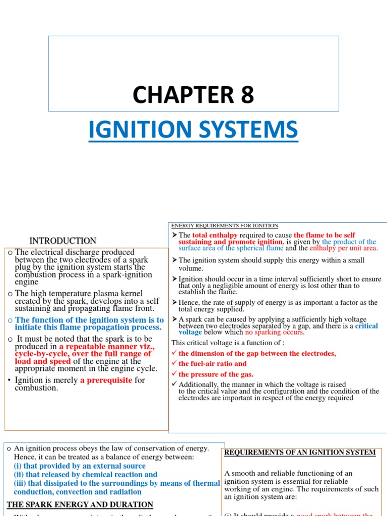 Chapter 8 PDF | PDF | Ignition System | Distributor