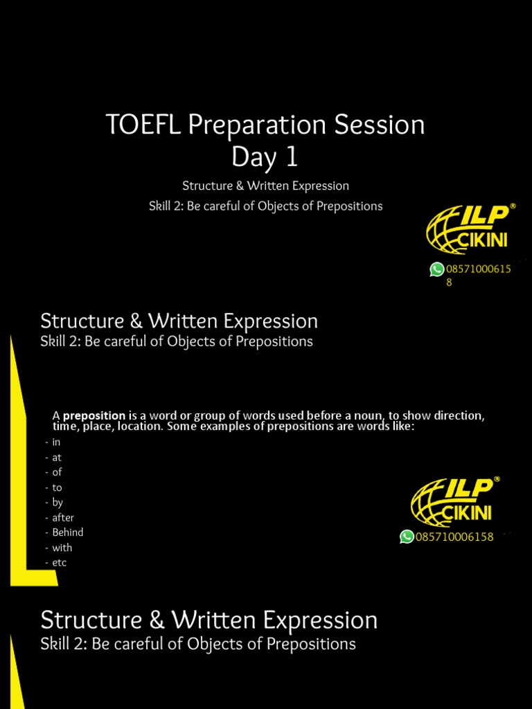Day1 (2) Toefl Prep | PDF