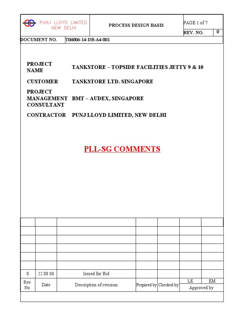 Process Design for Jetties 9 & 10 | PDF | Fuel Oil | Crane (Machine)