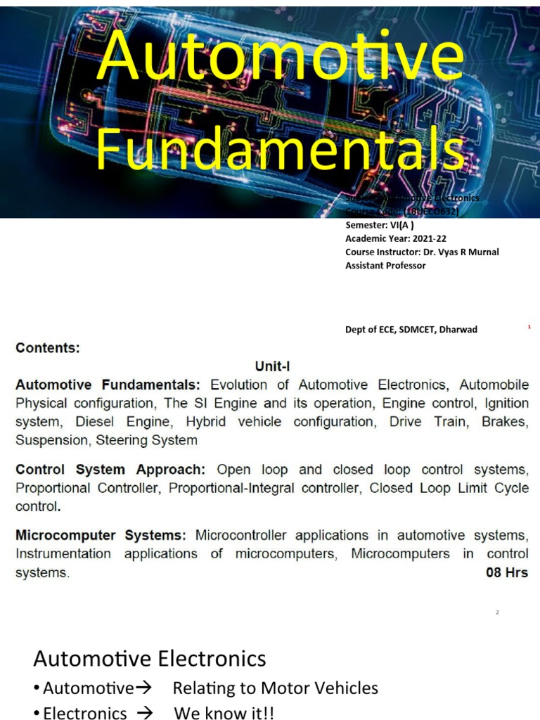 Automotive Fundamentals - Part2 PDF | PDF | Internal Combustion Engine | Ignition System