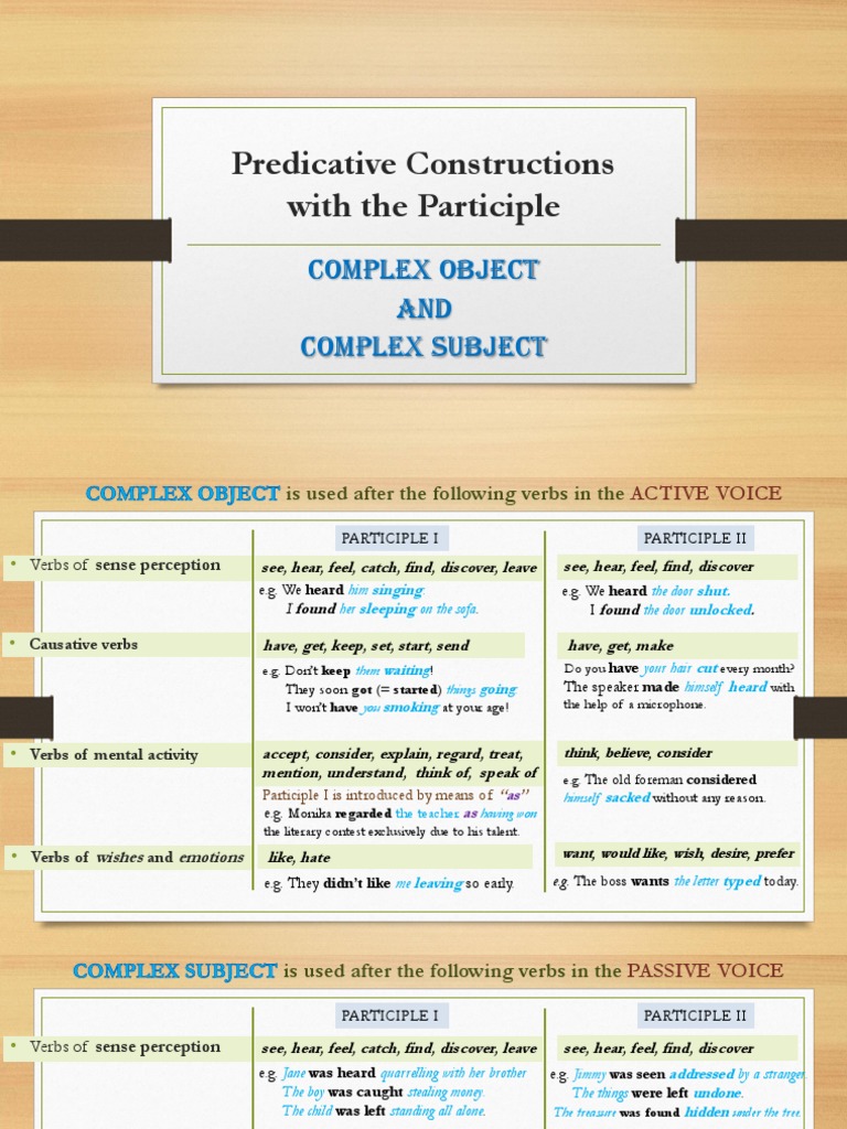 2) Predicative Constructions With The Participle - 1639074299 | PDF ...