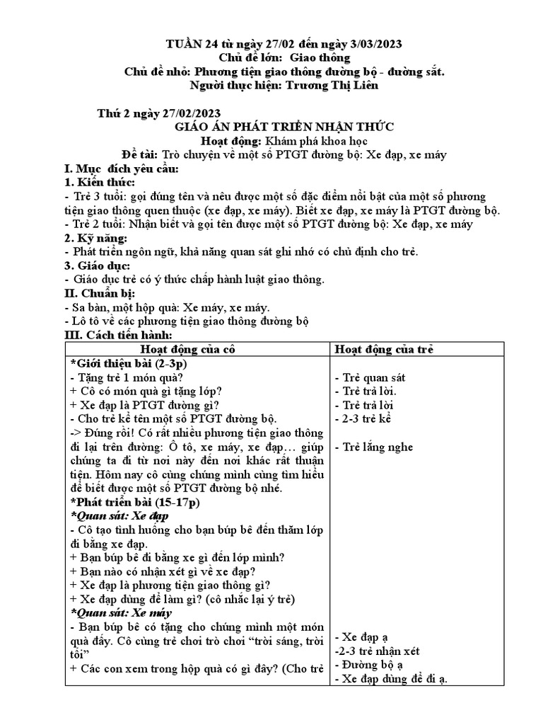 24. GA tuần 24 PTGT đường bộ | PDF