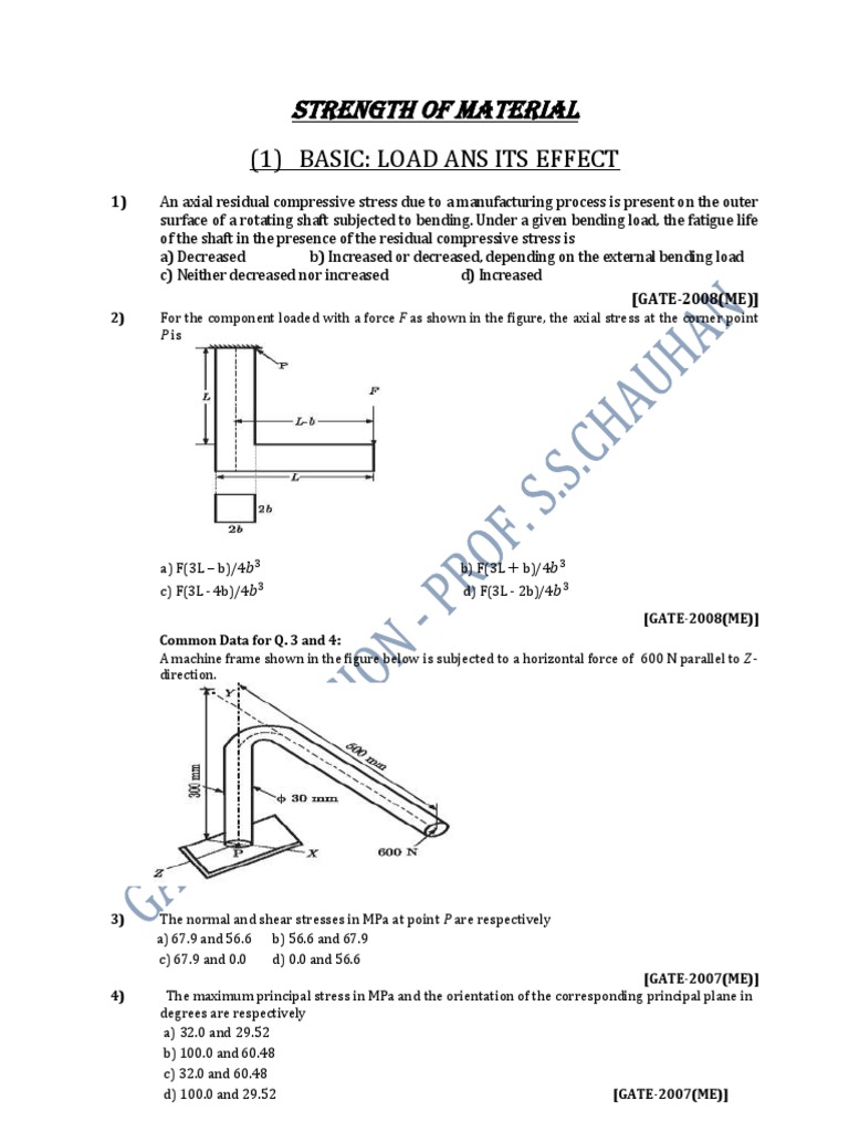 FINAL SOM Mechanical | PDF | Deformation (Engineering) | Strength Of ...