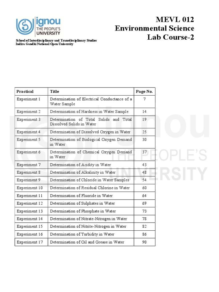 MEVL 012 (English) PDF | PDF | Chemistry | Titration
