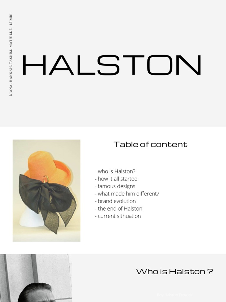 Halston Presentation | PDF