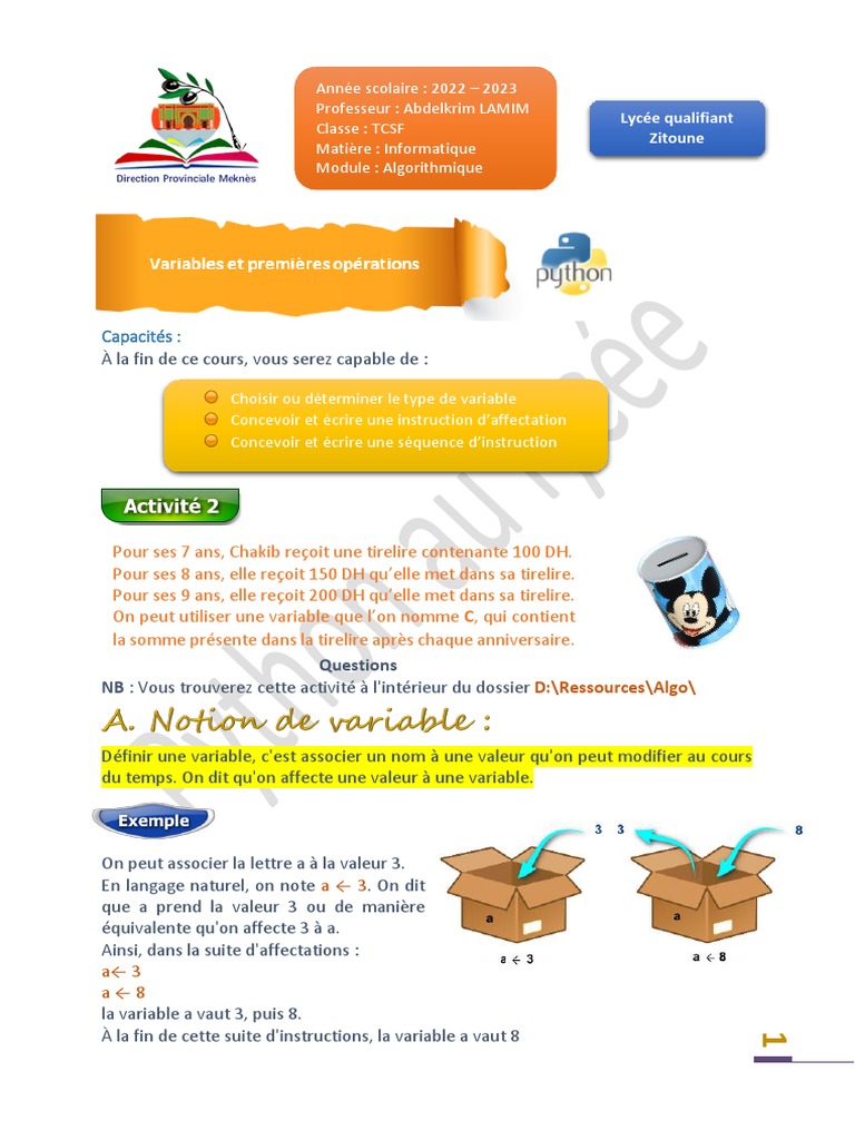 Atelier 2 Python | PDF | Python (Langage de programmation) | Programmation informatique