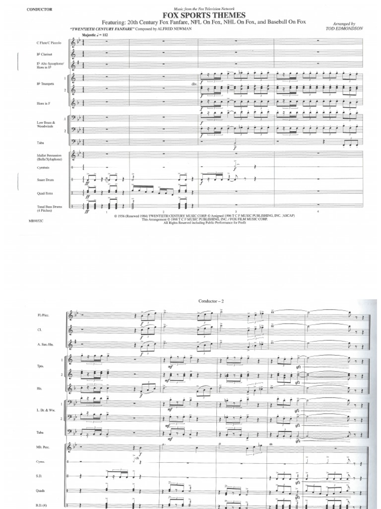 20th Century Fox SCORE PDF | PDF