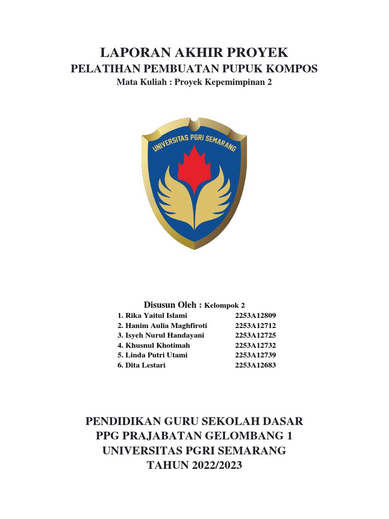 Lampiran 3 Format Laporan Projek Kepemimpinan II PDF | PDF