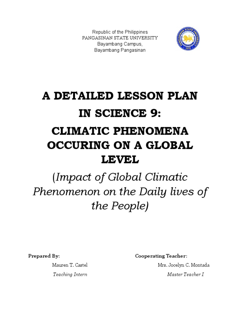 Global Climatic Phenomena Impact | PDF