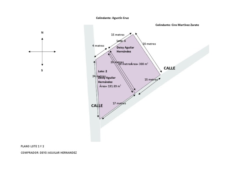 Plano Lote 1 y 2 | PDF