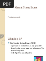 Mental State Examination MSE OSCE Checklist Geeky Medics | PDF ...