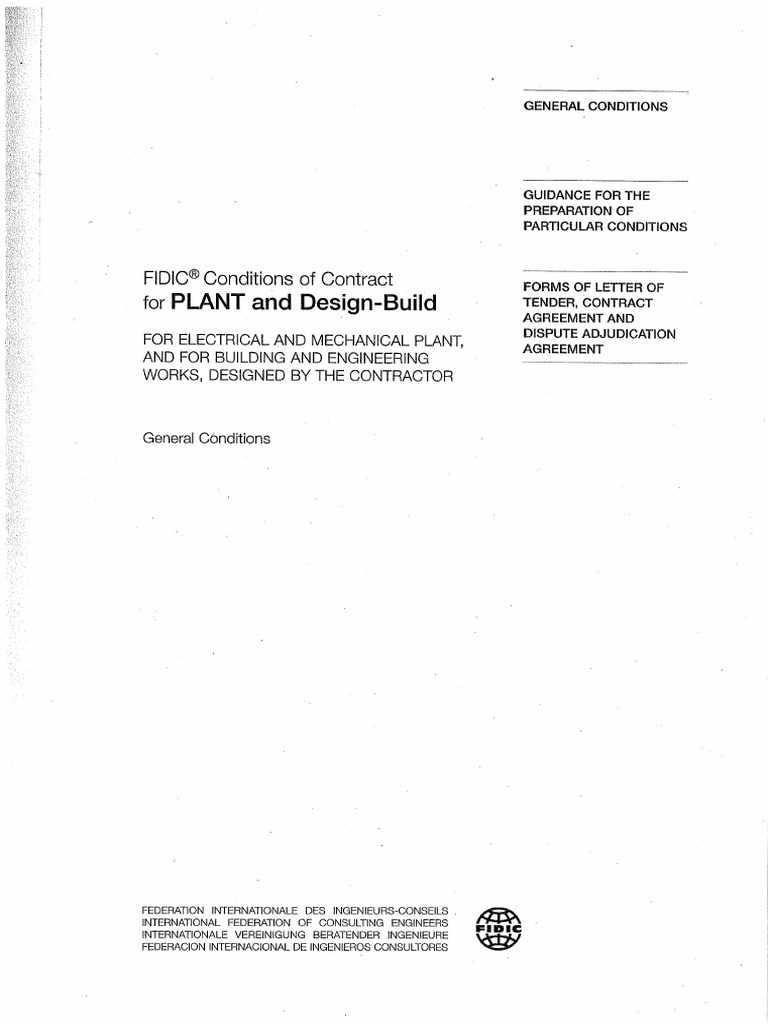 FIDIC Yellow Book 1st Edition 1999 Part 2 | PDF