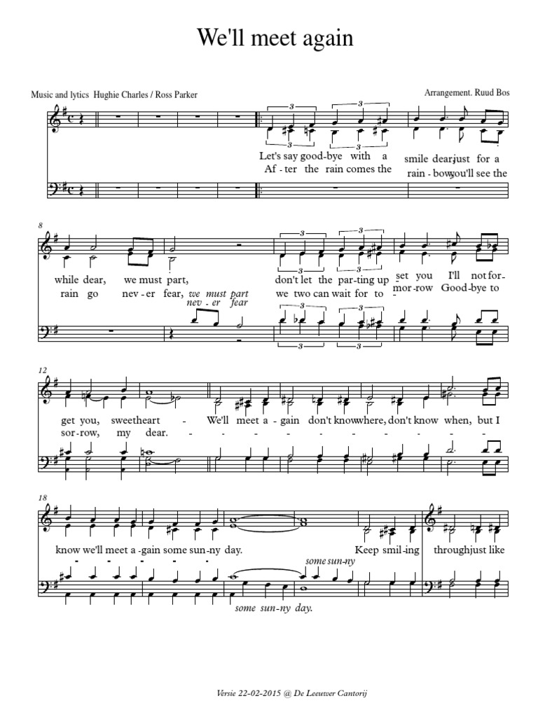 Well Meetagain Koor | PDF