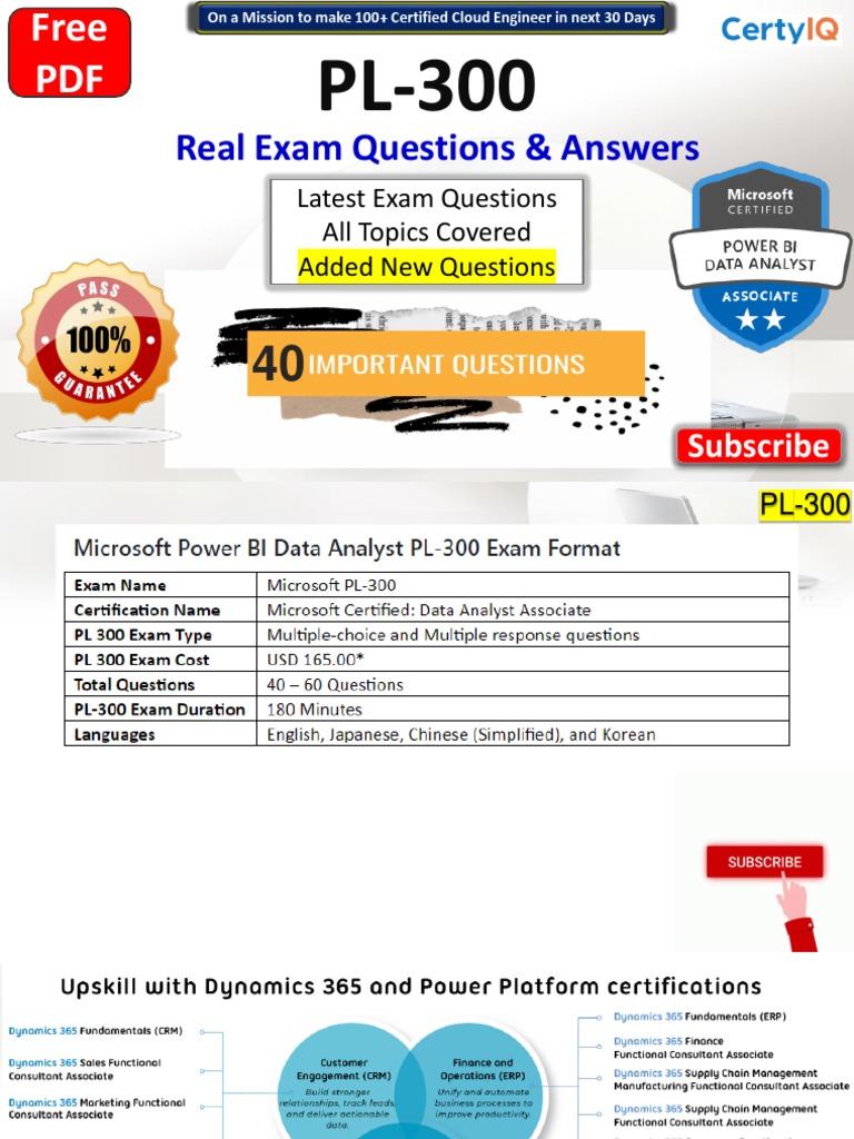 CertyIQ PL-300 UpdatedExam Dumps - 40 Imp Que - Part 2 | PDF ...