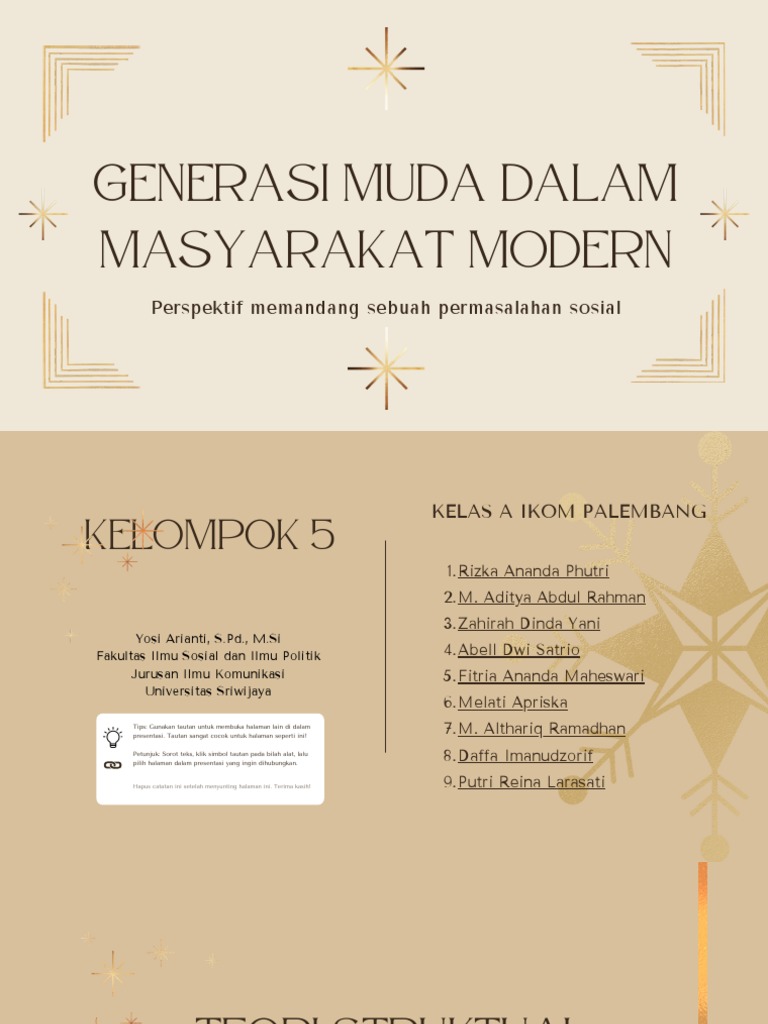 Generasi Muda Dalam Masyarakat Modern | PDF