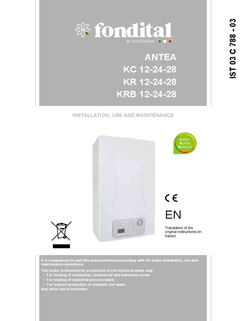 243 IST ANTEA CONDENSING ERP GAR AEE EN Compressed | PDF | Water Heating | Boiler