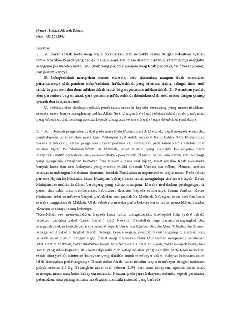 Akn Ziswaf | PDF | Agama & Spiritualitas