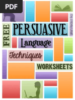 AFOREST Persuasive Techniques Guide | PDF | Mnemonic | Question