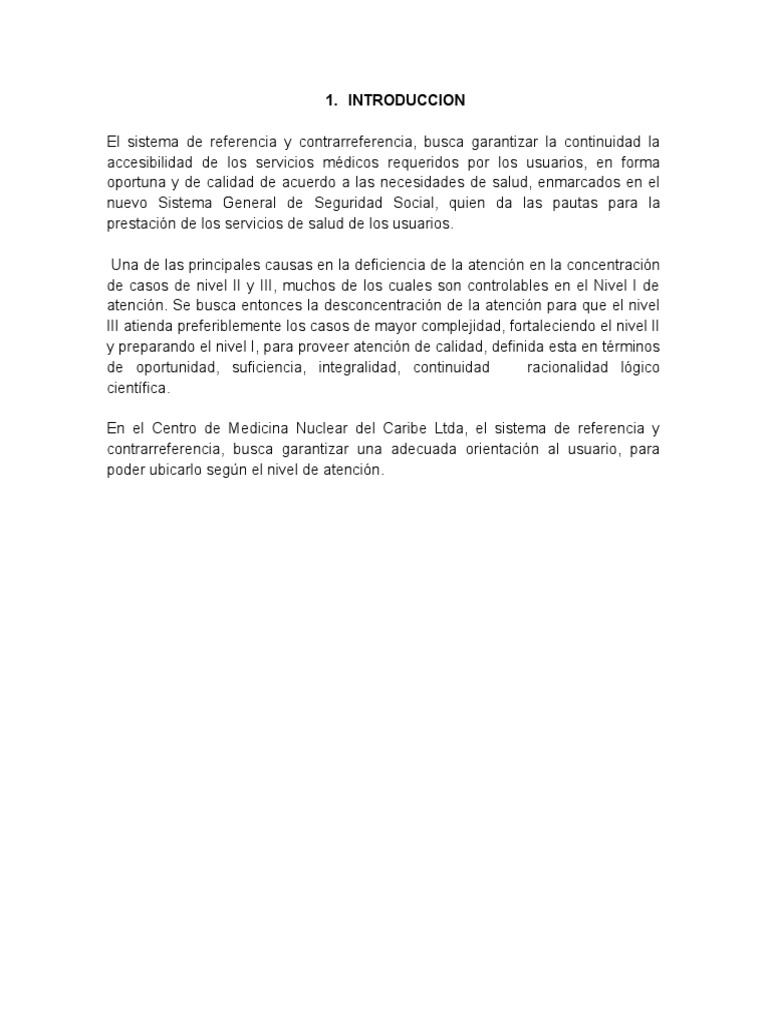 Referencia y Contrareferencia | PDF | Hospital