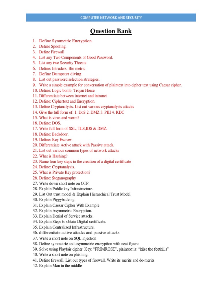 MOST-IMP Question CNS | PDF