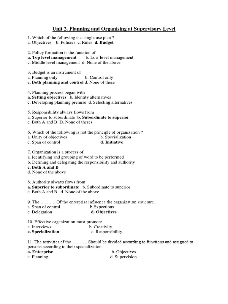 MCQ Unit 2 PDF | Download Free PDF | Business | Economies