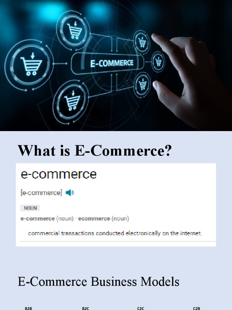 E Commerce (Final Year Presentation) | PDF | Business | Marketing