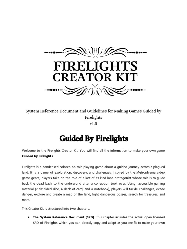 Firelights Creator Kit | PDF