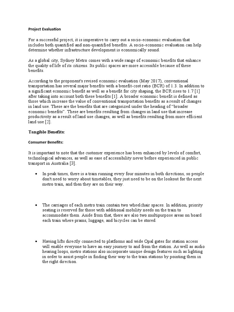 Project Evaluation | PDF | Rail Transport | Transport