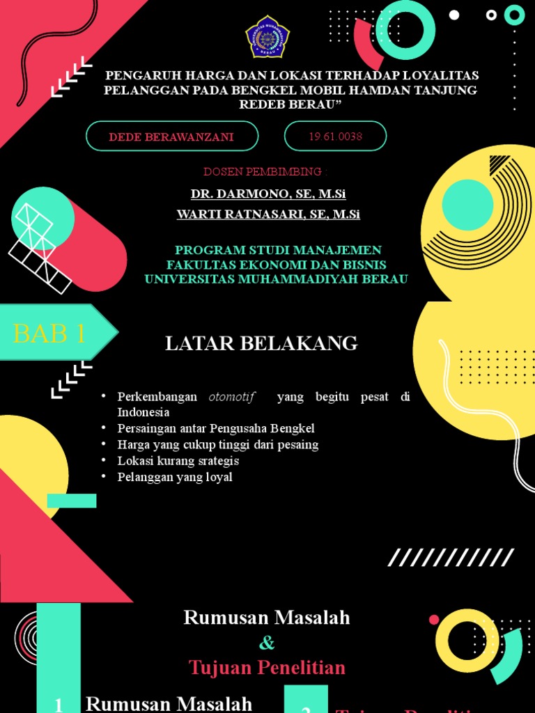 Dede PPT Sempro | PDF | Bisnis
