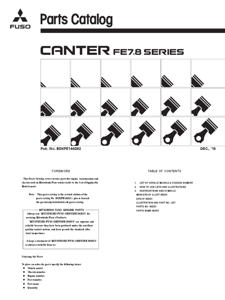 Part Catalog Canter PDF | PDF | Manual Transmission | Steering