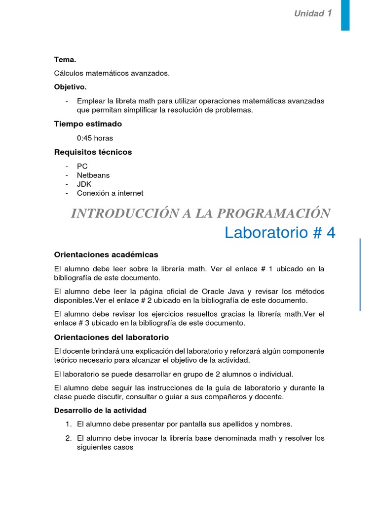 Taller-Laboratorio 4 | PDF | Informática
