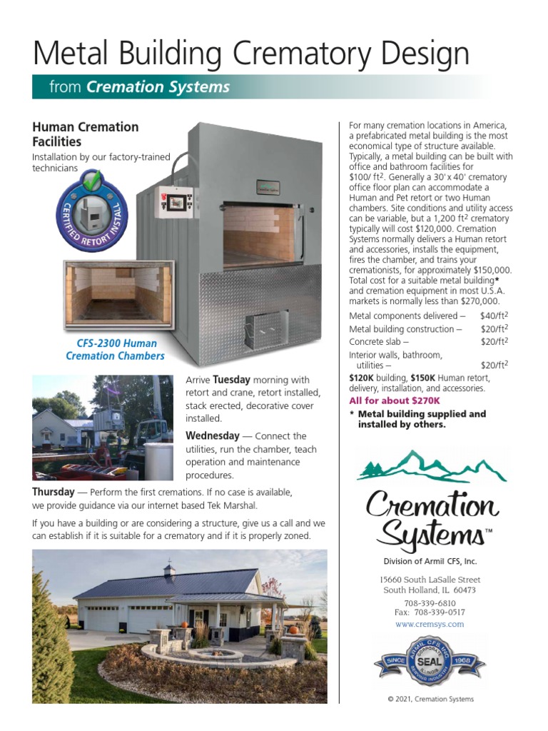 Metal Turnkey Data - 9 2021 - WEB | PDF | Cremation