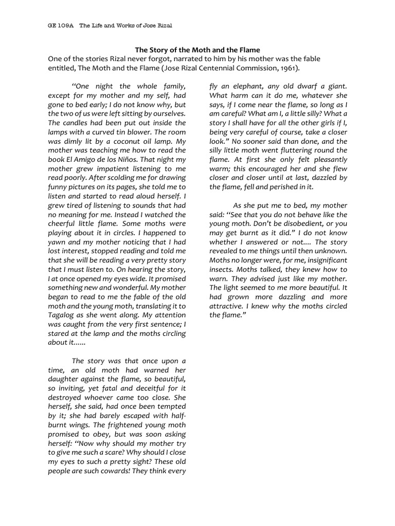 The Story of The Moth and The Flame PDF | PDF