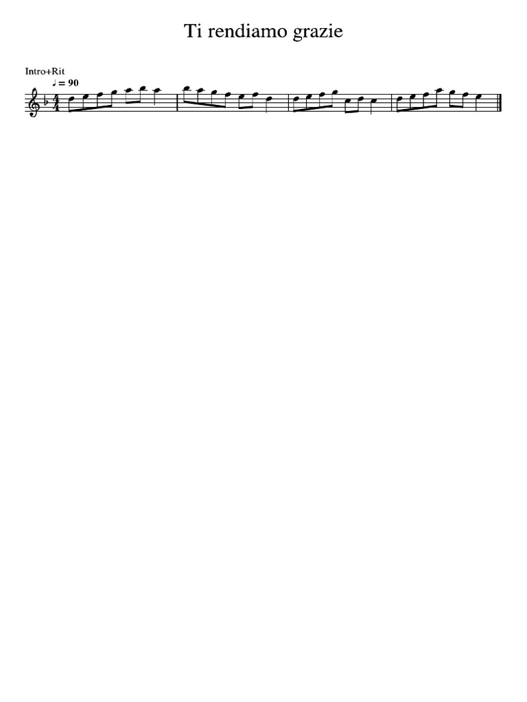 Ti Rendiamo Grazie PDF | PDF