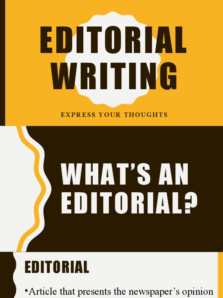 EDITORIAL Writing | PDF | Flood | Newspapers