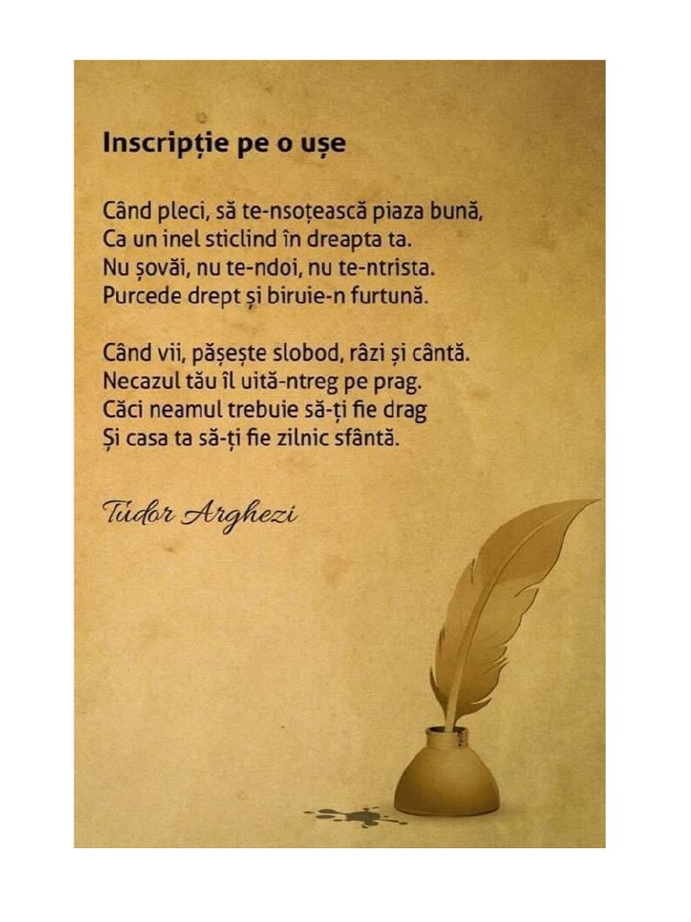 Inscriptie Pe o Usa | PDF