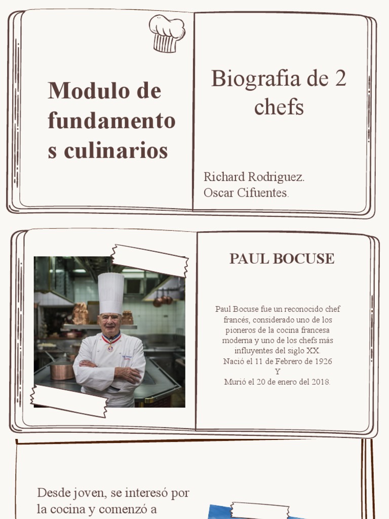 2 Chefs Internacionalmente Conocidos | PDF | Comida y bebida | Cocinando